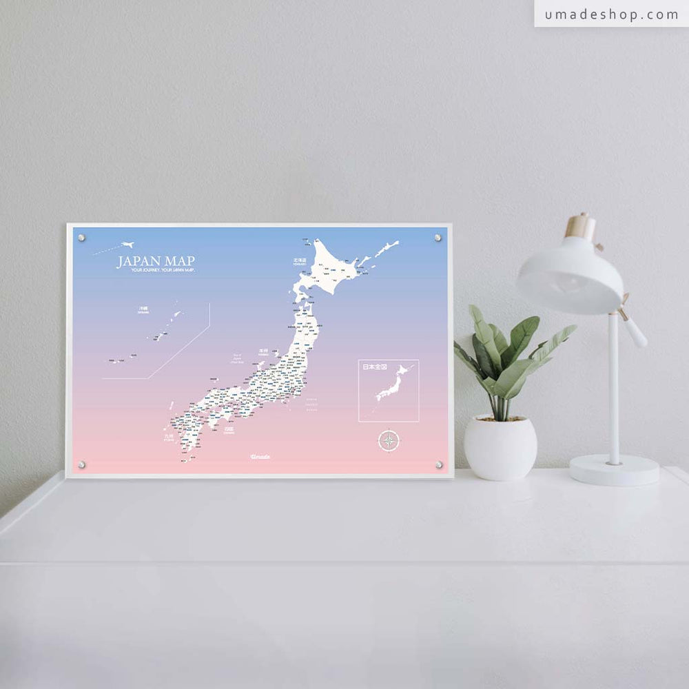 NEW!! UMap。日本地圖Japan Map-IKEA磁吸系列(3色)